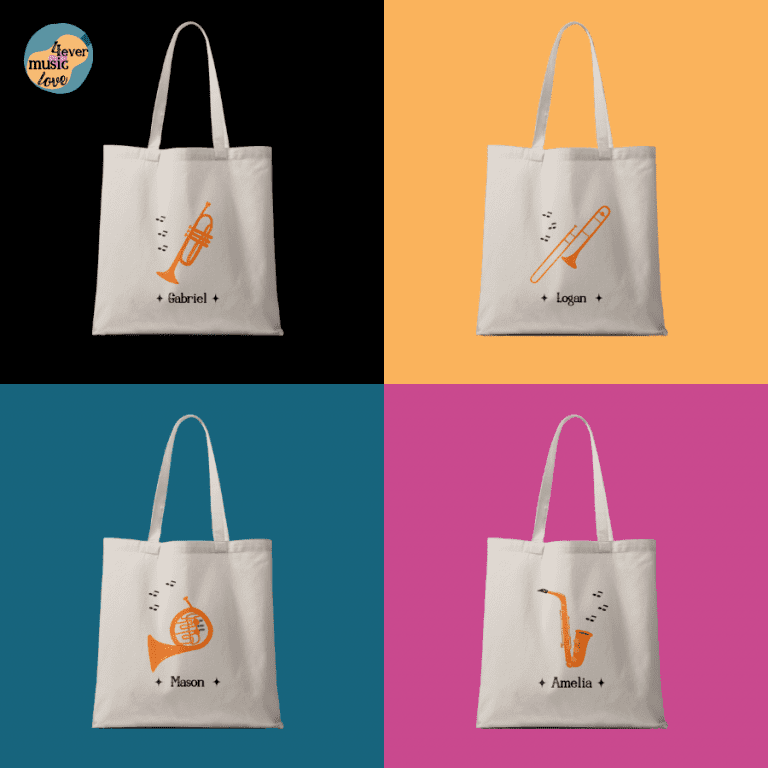 Custom Music Tote Bags that Will Wow Every Music Student | 4EverMusicLove