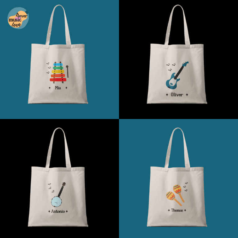 Custom Music Tote Bags that Will Wow Every Music Student | 4EverMusicLove